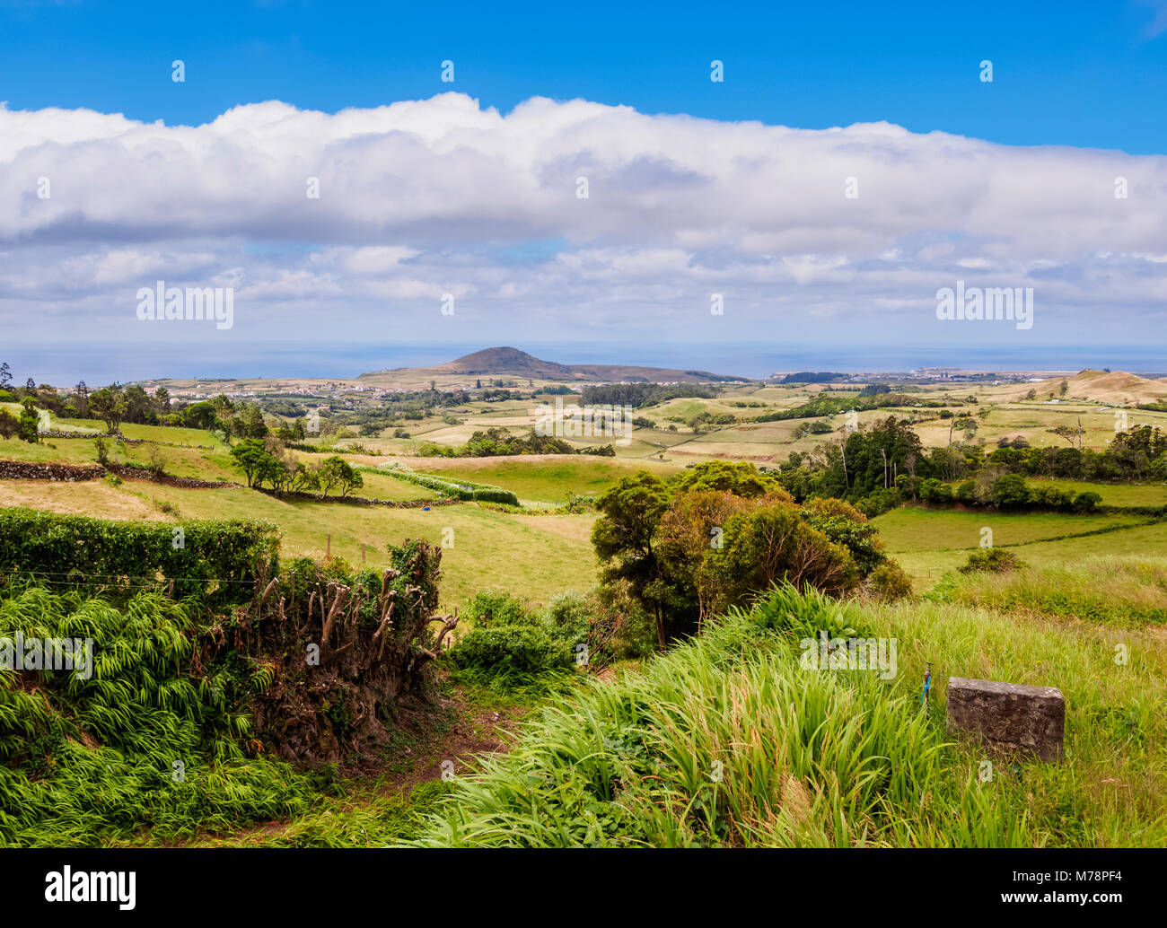 Landscape of the north, Santa Maria Island, Azores, Portugal, Atlantic ...