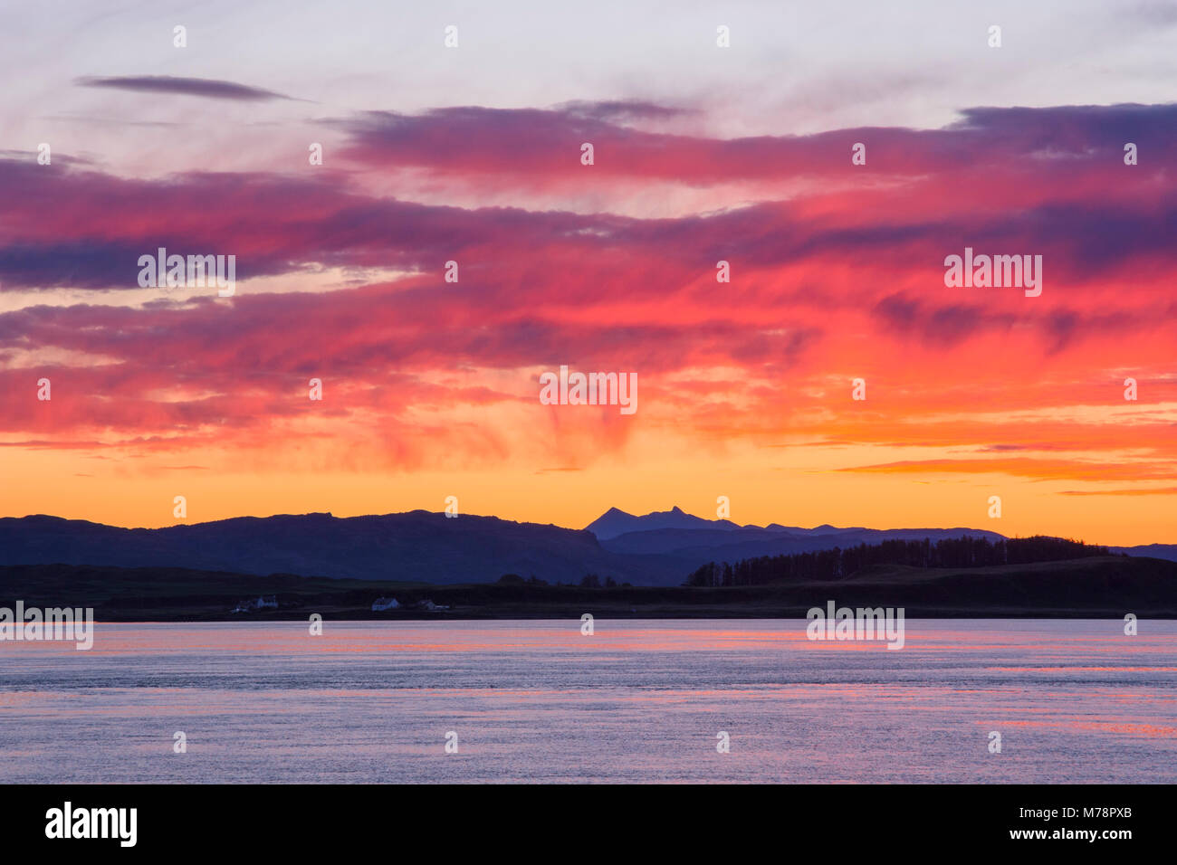 Sunrise over the Inner Hebrides, from Scarba looking towards the Sound ...