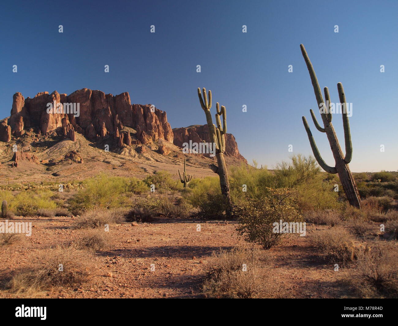 Superstition mountain in the Lost Dutchman mine Stock Photo - Alamy