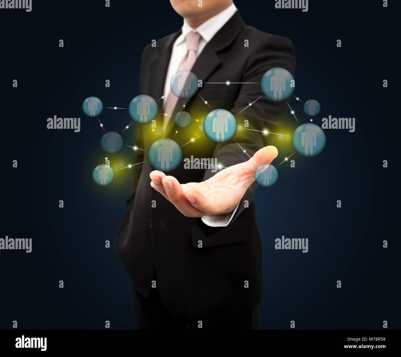Structures connection of society, Social network Stock Photo - Alamy