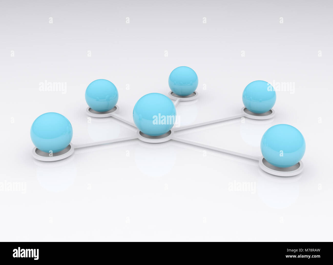 Ball connection concept, abstract 3d Stock Photo - Alamy
