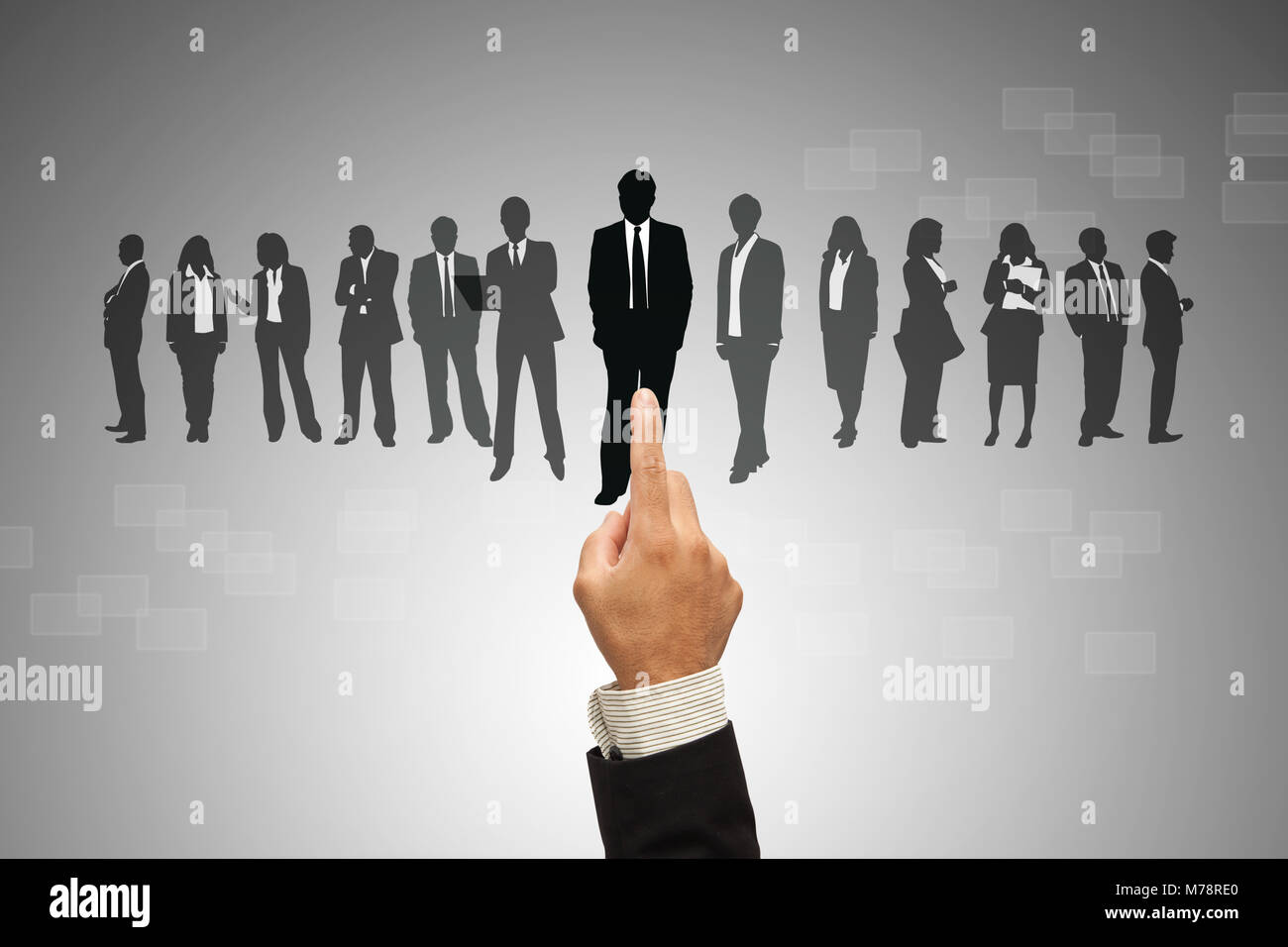 Leader with finding people who are capable Stock Photo - Alamy