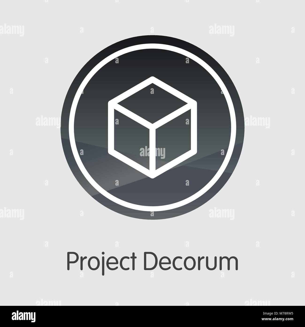 Project Decorum Virtual Currency - Vector Coin Image Stock Vector Image ...