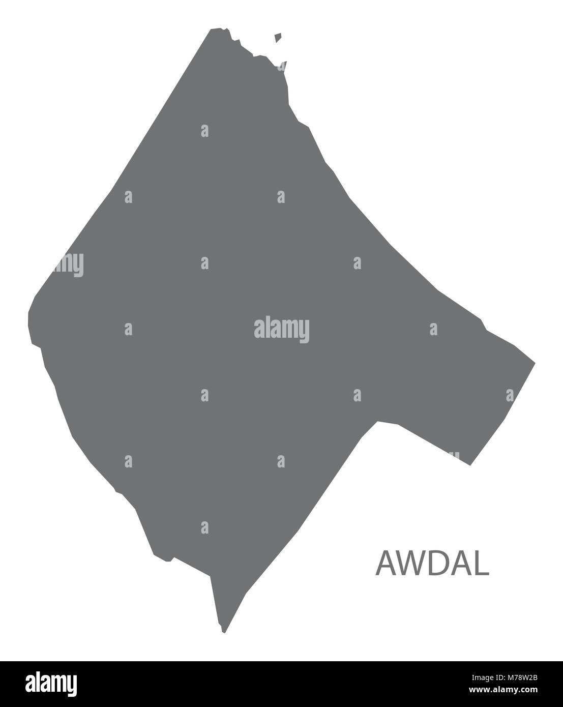 Awdal map of Somalia grey illustration shape Stock Vector Image & Art ...