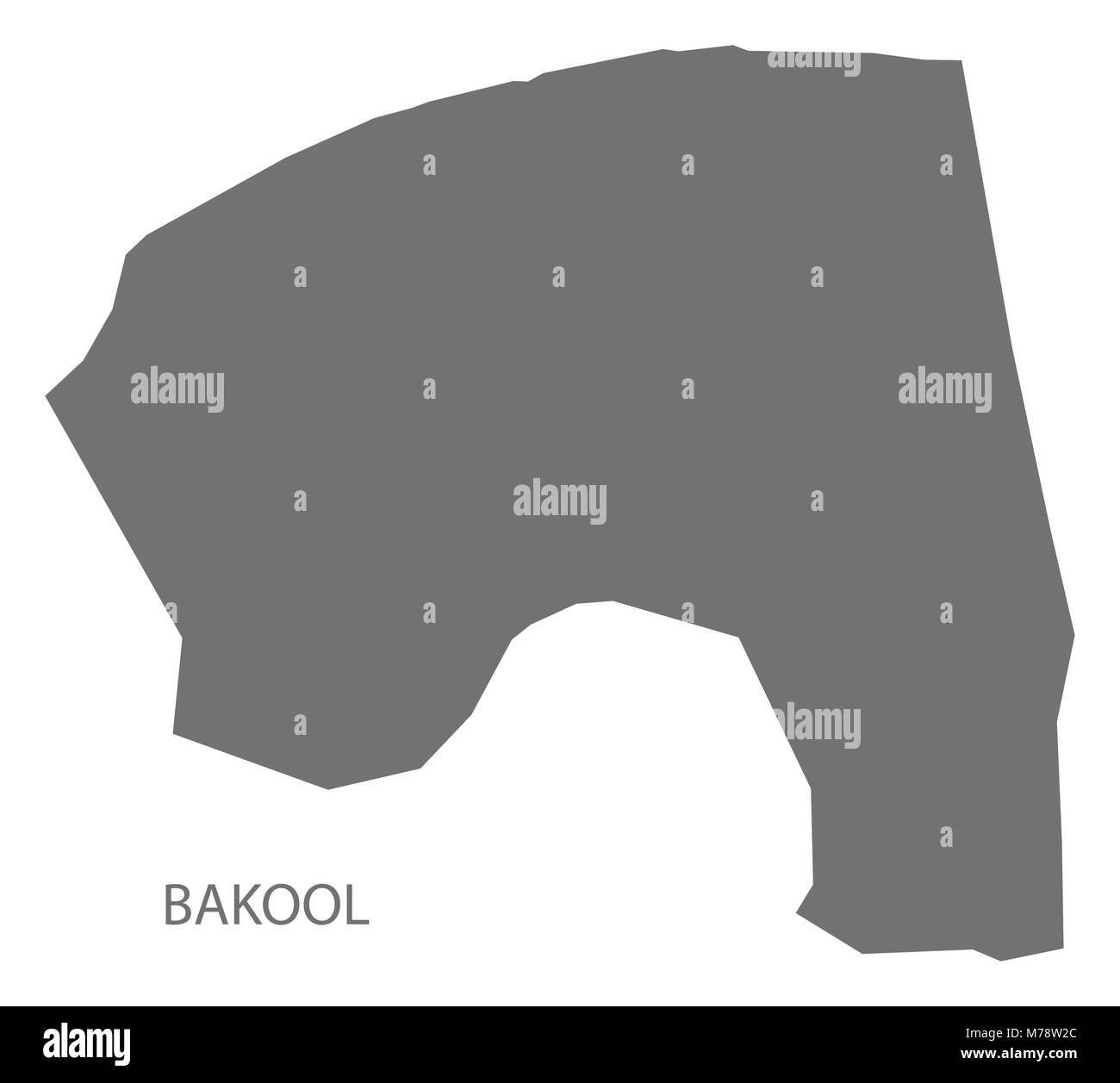 Vector map of bakool hi-res stock photography and images - Alamy