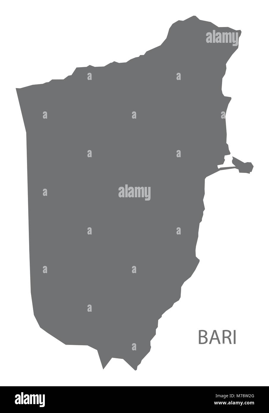 Map of bari hi-res stock photography and images - Alamy