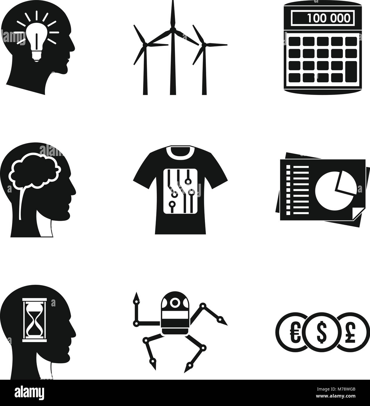 Viewpoint icons set, outline style Stock Vector Image & Art - Alamy