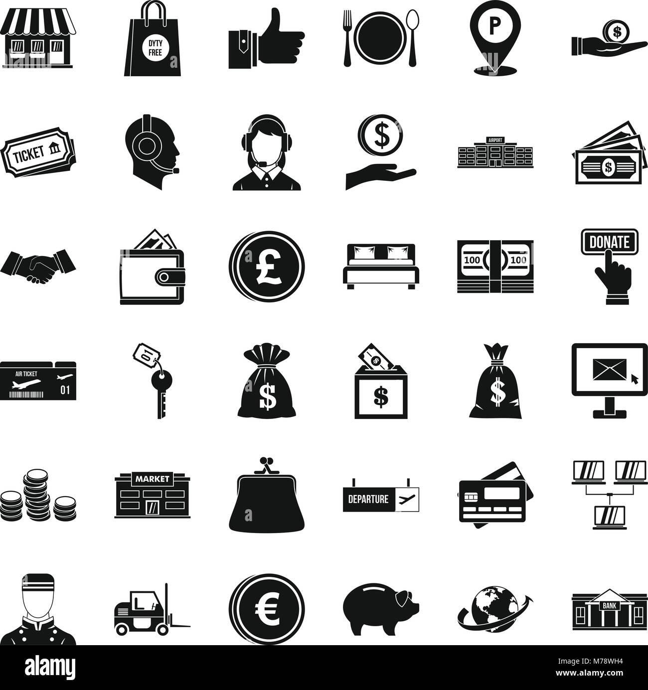 Incentive icons set, simple style Stock Vector Image & Art - Alamy