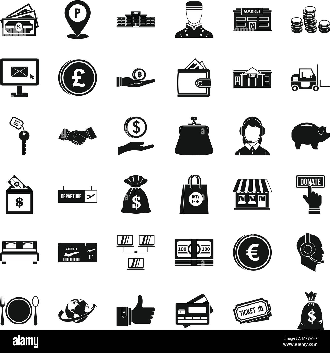 Cash motivation icons set, simple style Stock Vector Image & Art - Alamy