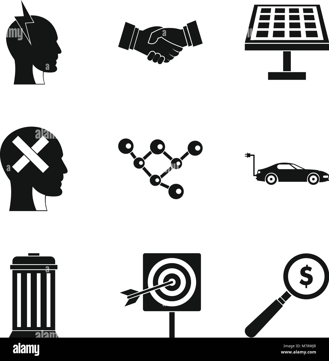 Judgement icons set, outline style Stock Vector Image & Art - Alamy