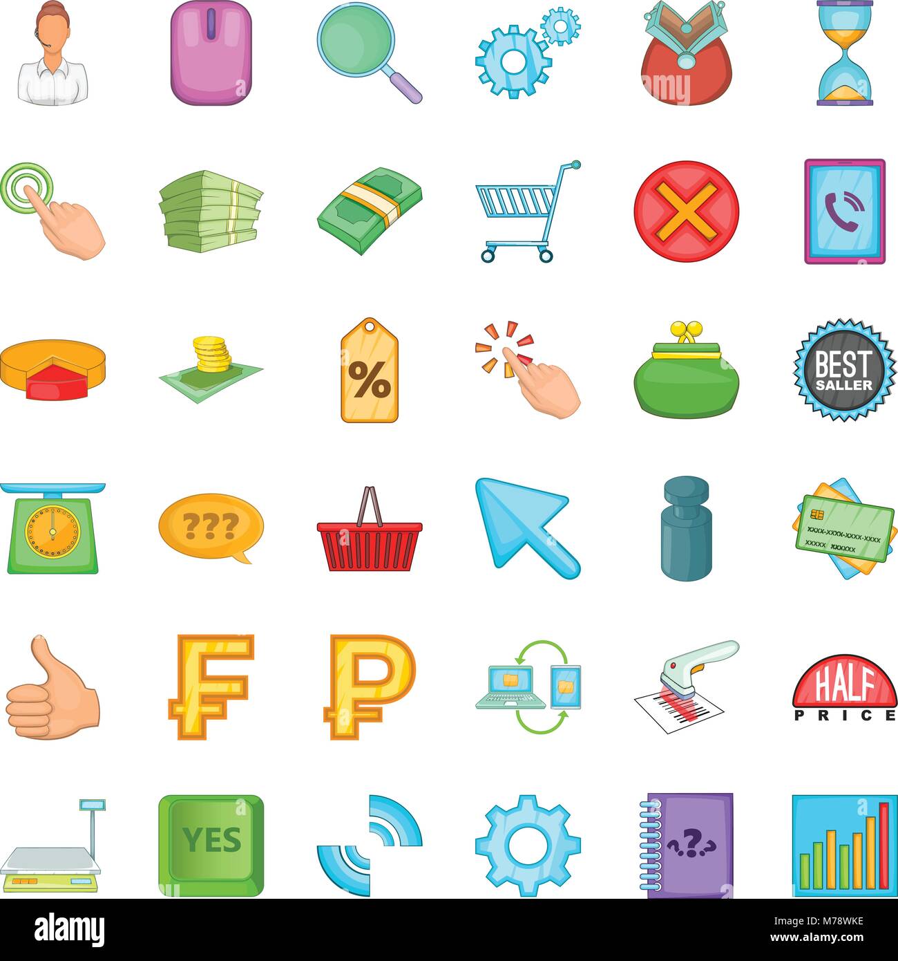 Big moolah icons set, cartoon style Stock Vector Image & Art - Alamy