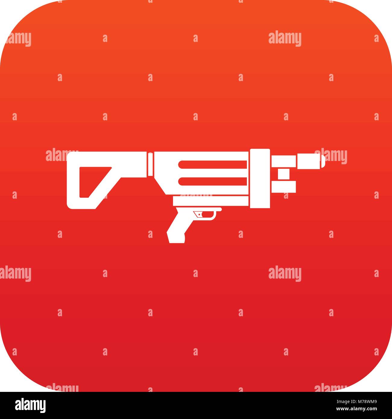 Game gun icon digital red Stock Vector Image & Art - Alamy