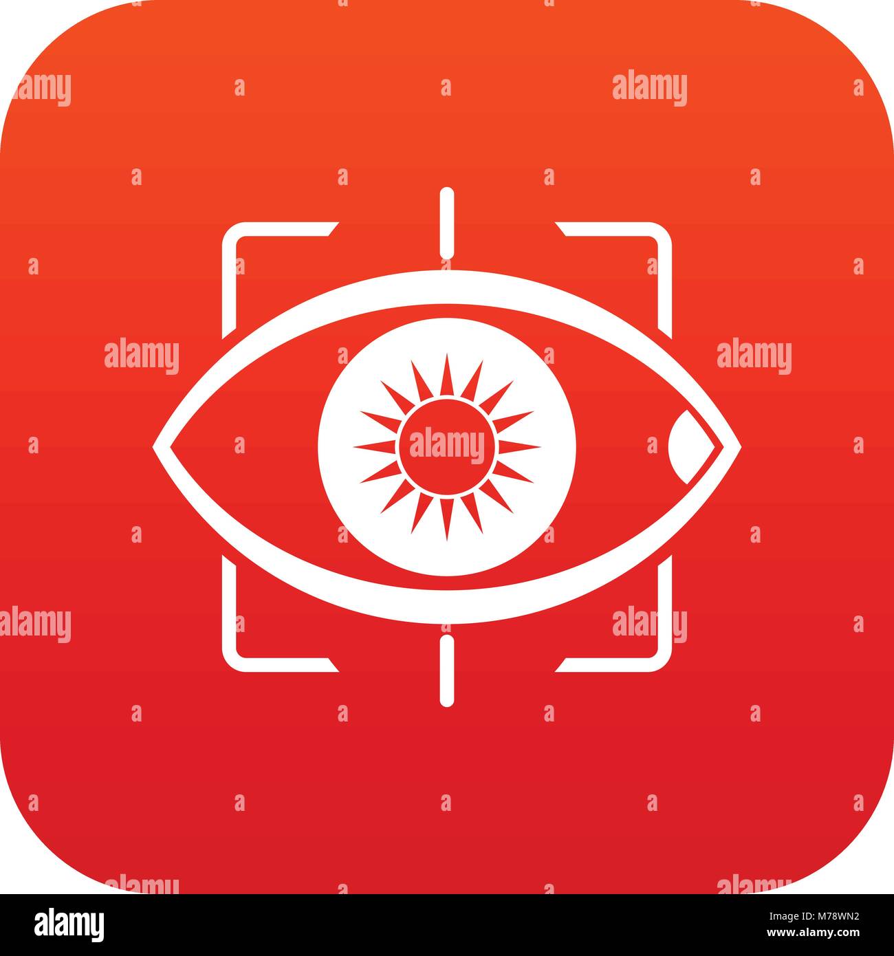 Eye icon digital red Stock Vector Image & Art - Alamy