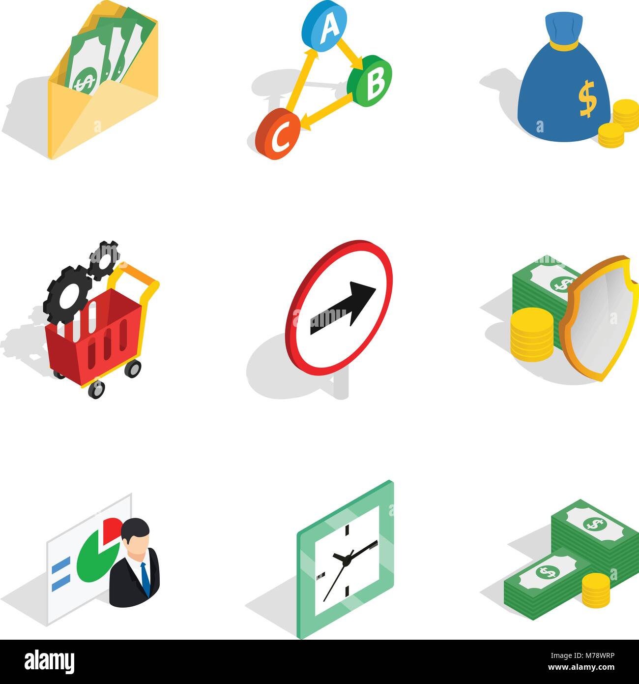 Stipulate icons set, isometric style Stock Vector Image & Art - Alamy