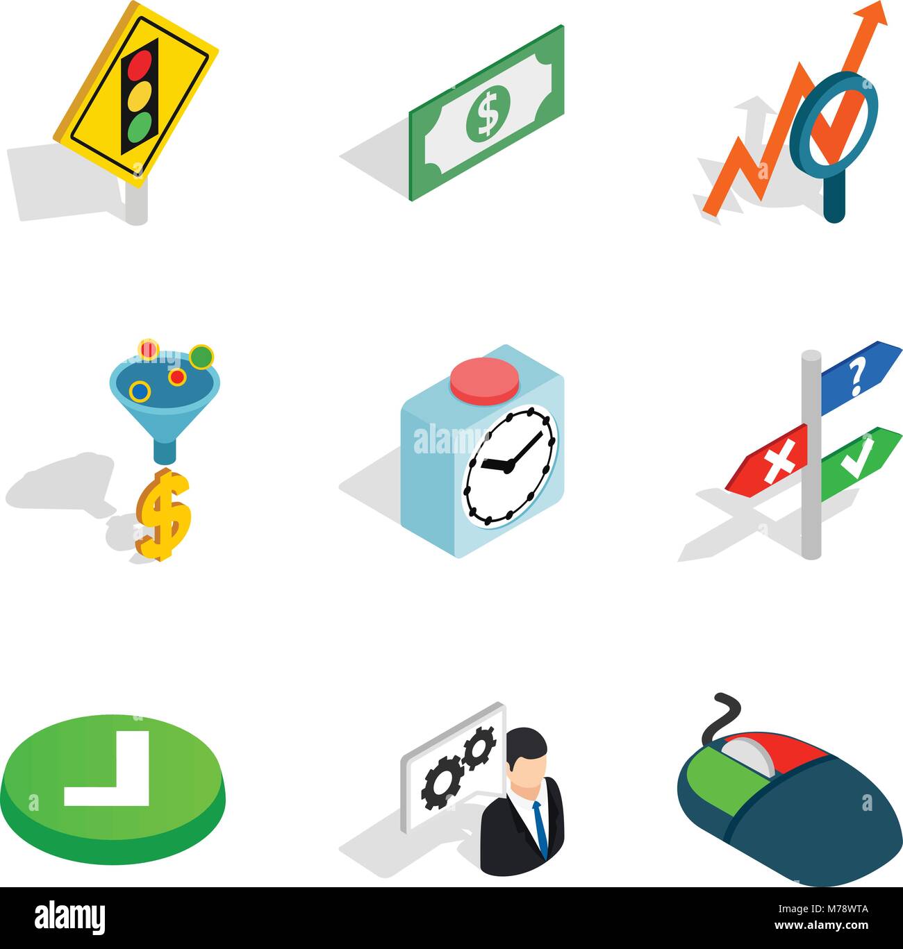 Measuring device icons set Stock Vector Images - Alamy