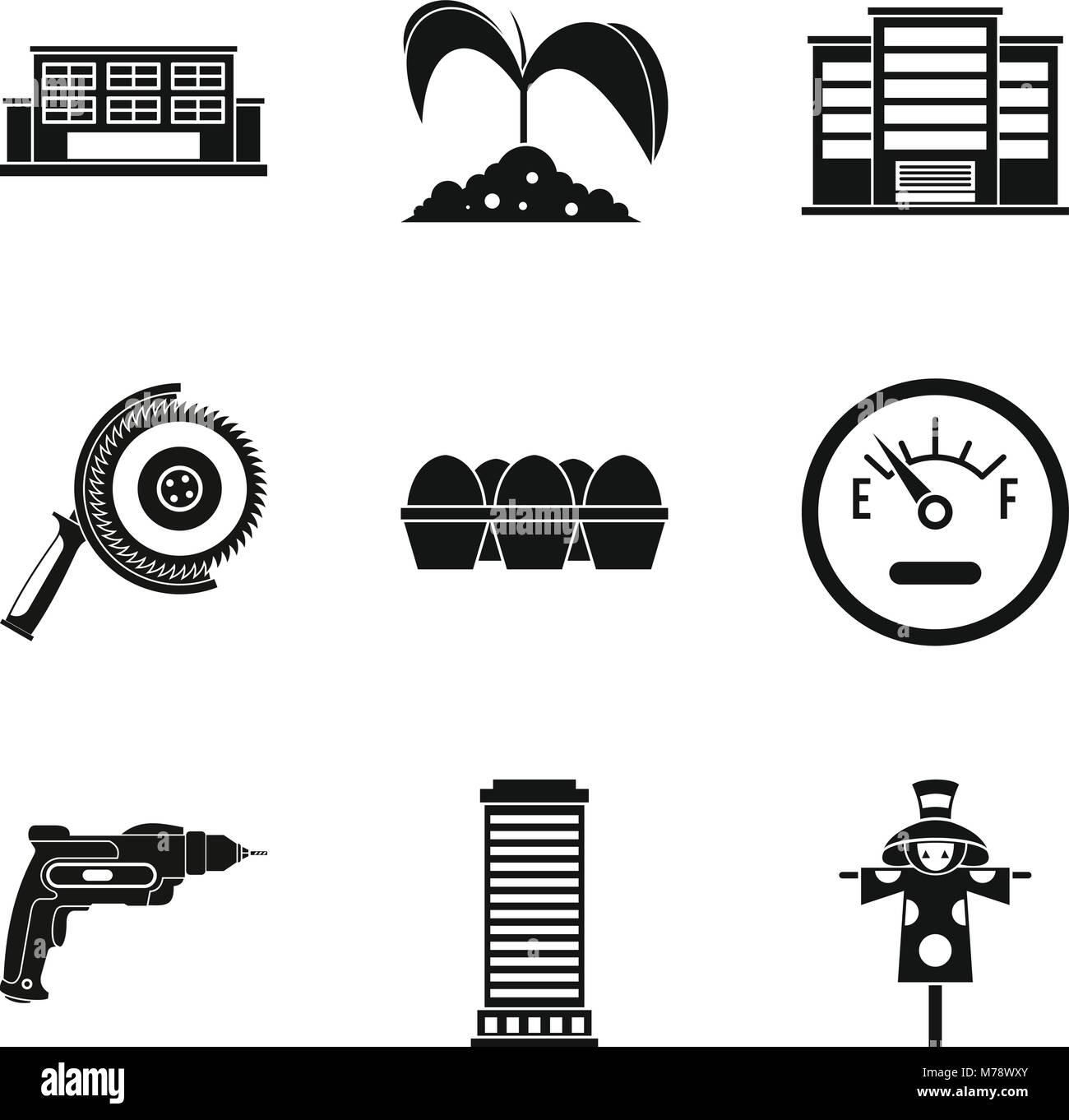 Segment Icons Set Simple Style Stock Vector Image And Art Alamy 8748