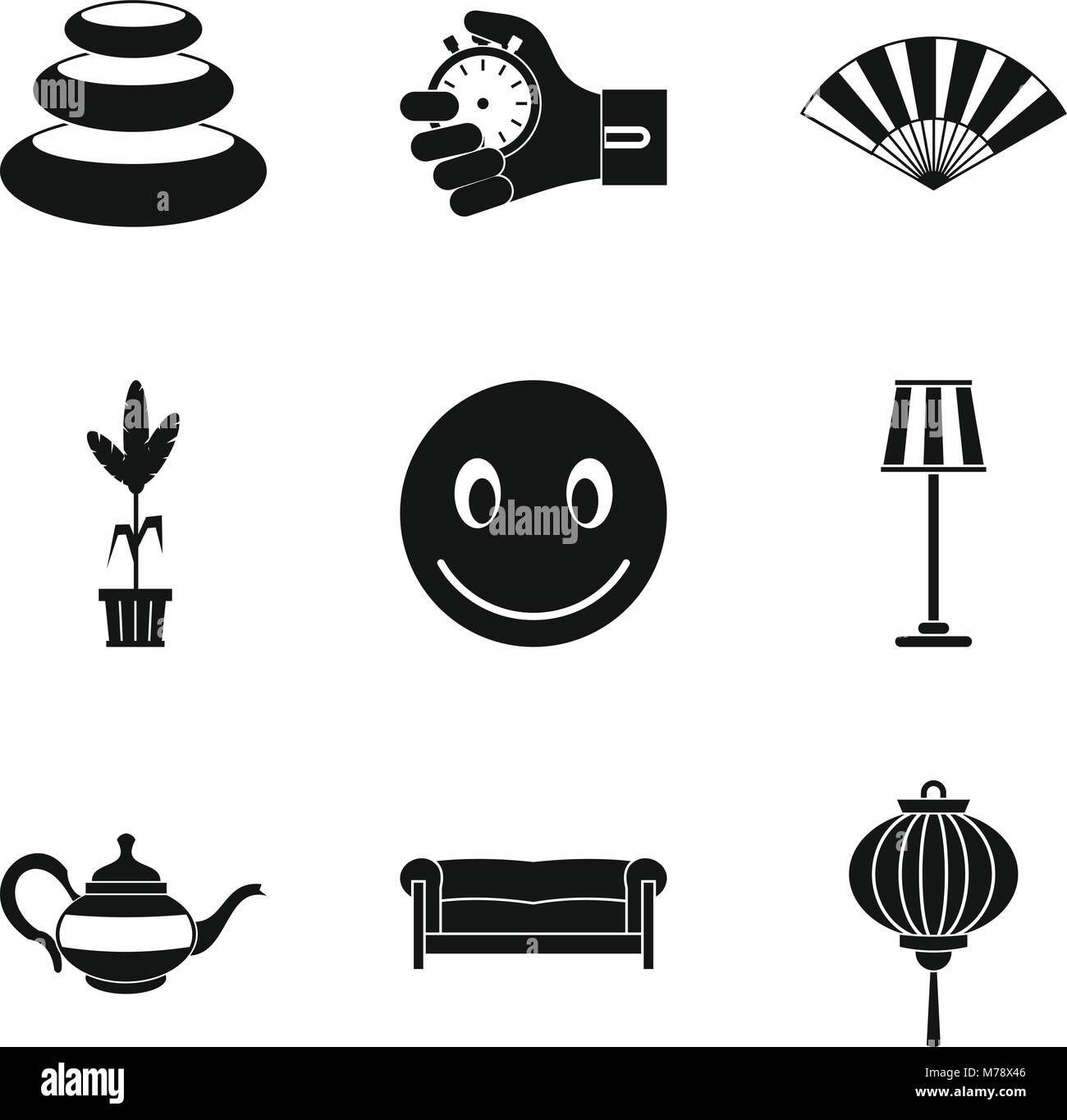Hesitate icons set, simple style Stock Vector Image & Art - Alamy