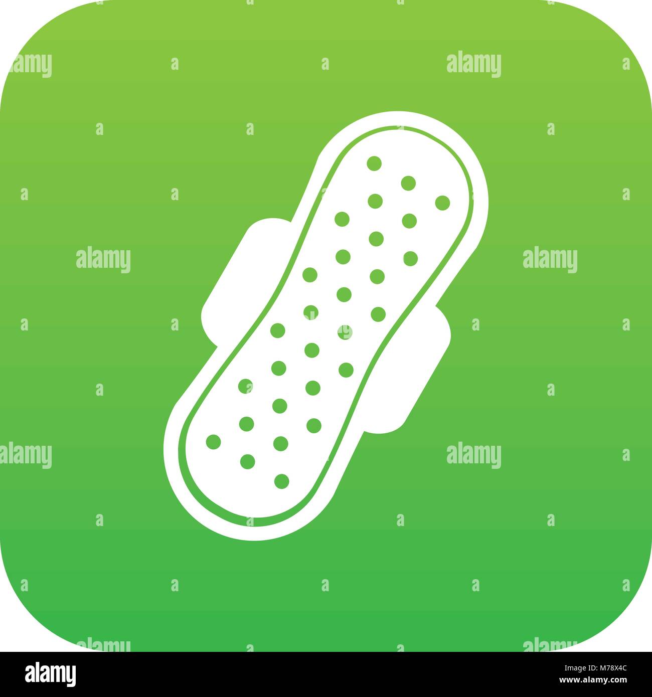 Sanitary napkin icon digital green Stock Vector Image & Art - Alamy