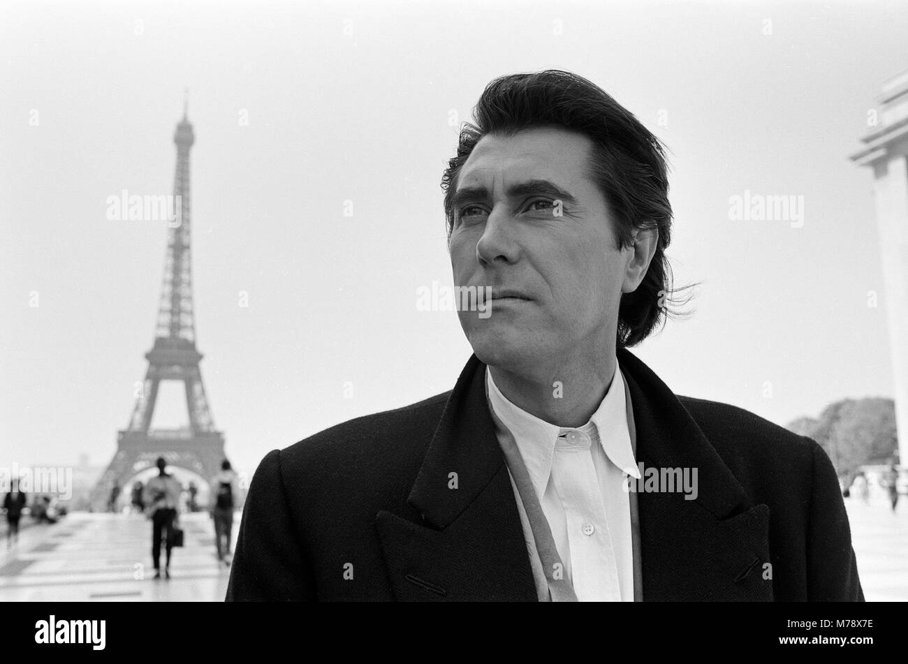 Pop star Bryan Ferry pictured in Paris where he is putting the ...