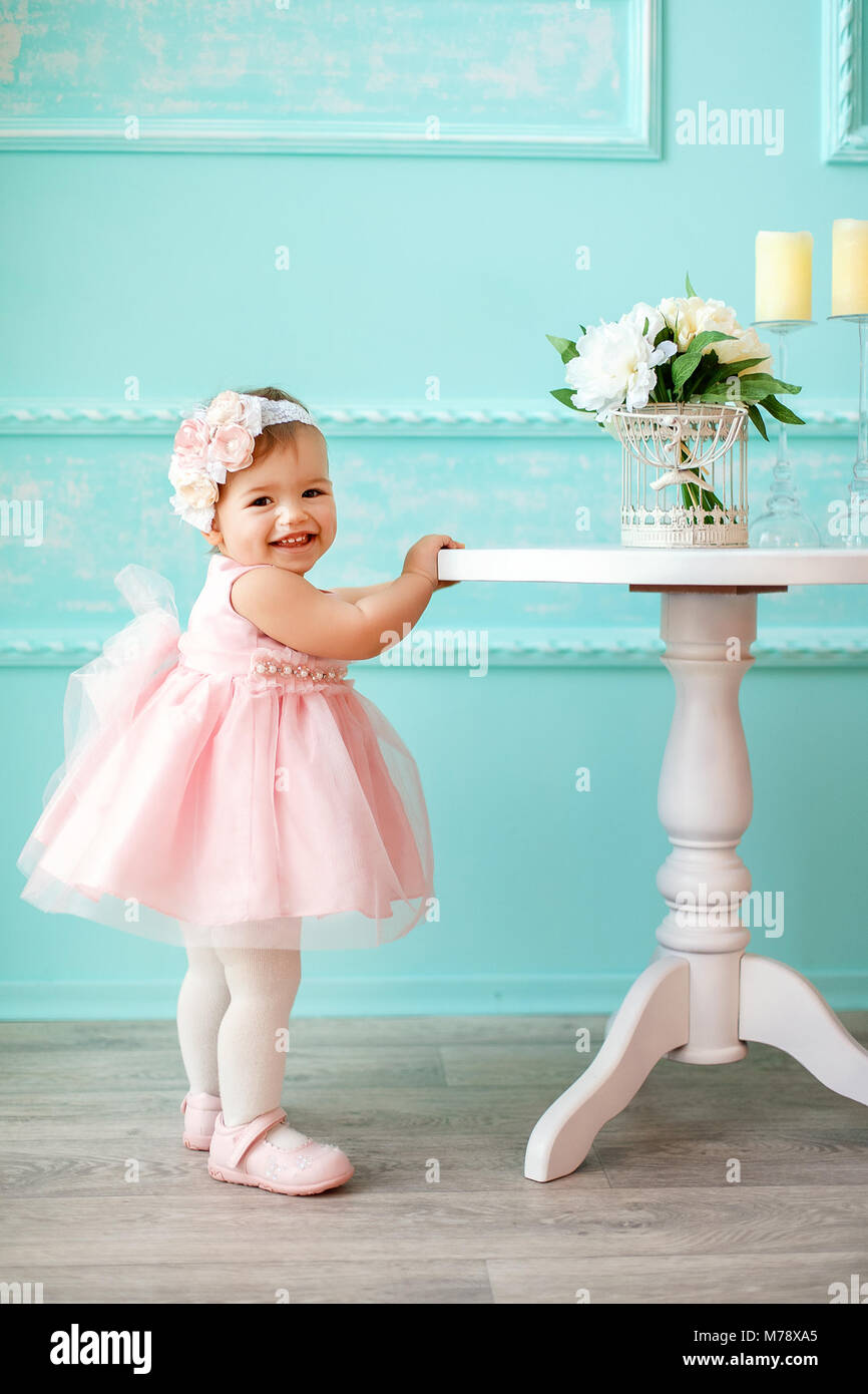 Portrait of a beautiful little baby Stock Photo - Alamy