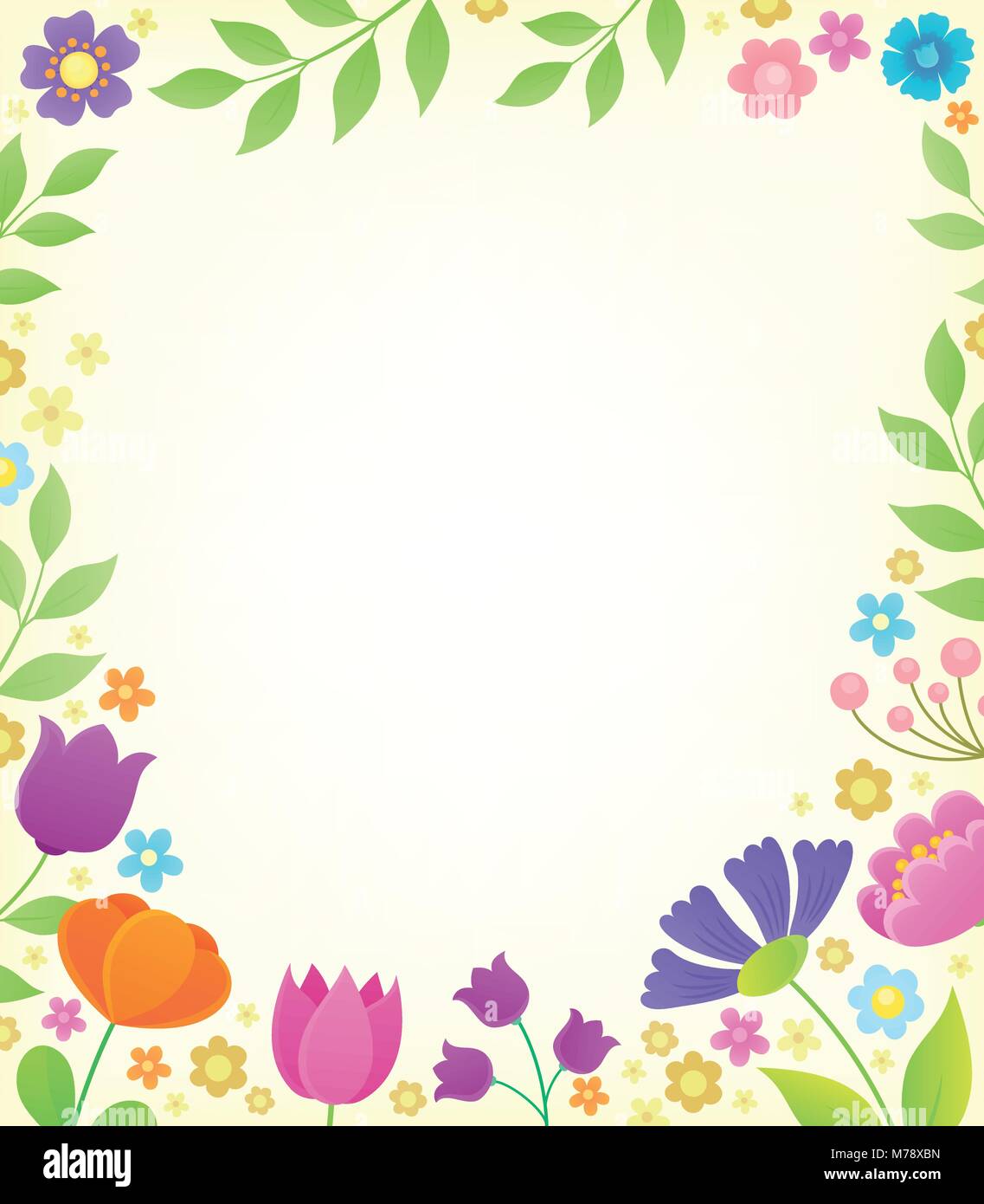 Flower topic background 1 - eps10 vector illustration Stock Vector ...