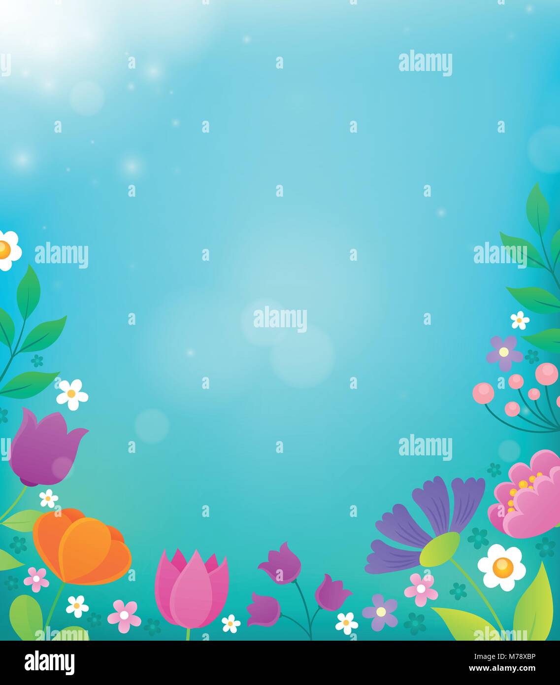 Flower topic background 2 - eps10 vector illustration Stock Vector ...