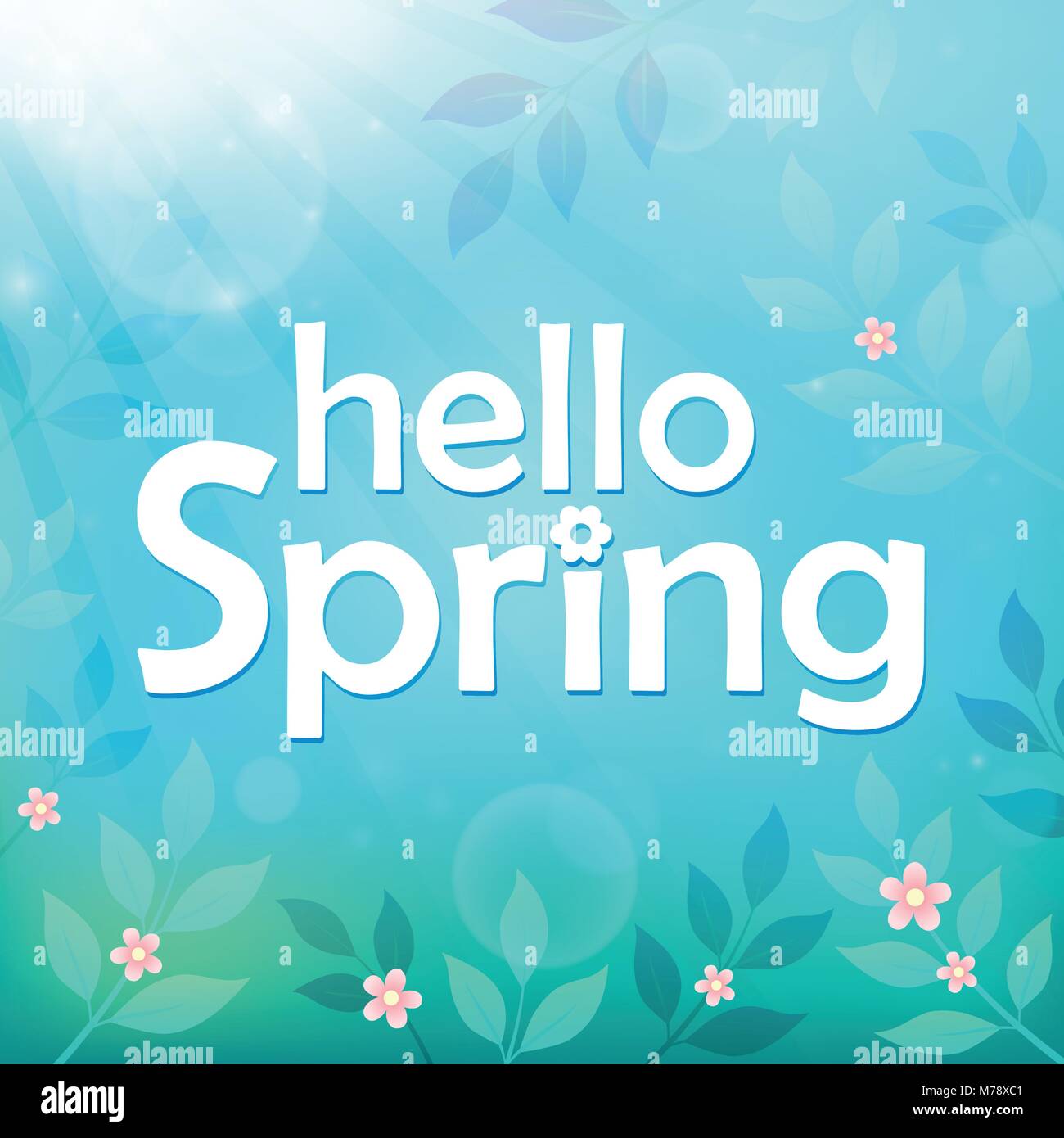 Hello spring theme image 7 - eps10 vector illustration Stock Vector ...