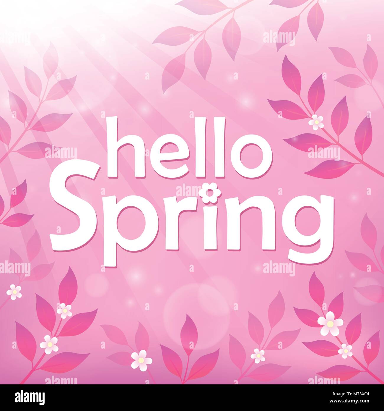 Hello spring theme image 8 - eps10 vector illustration Stock Vector ...