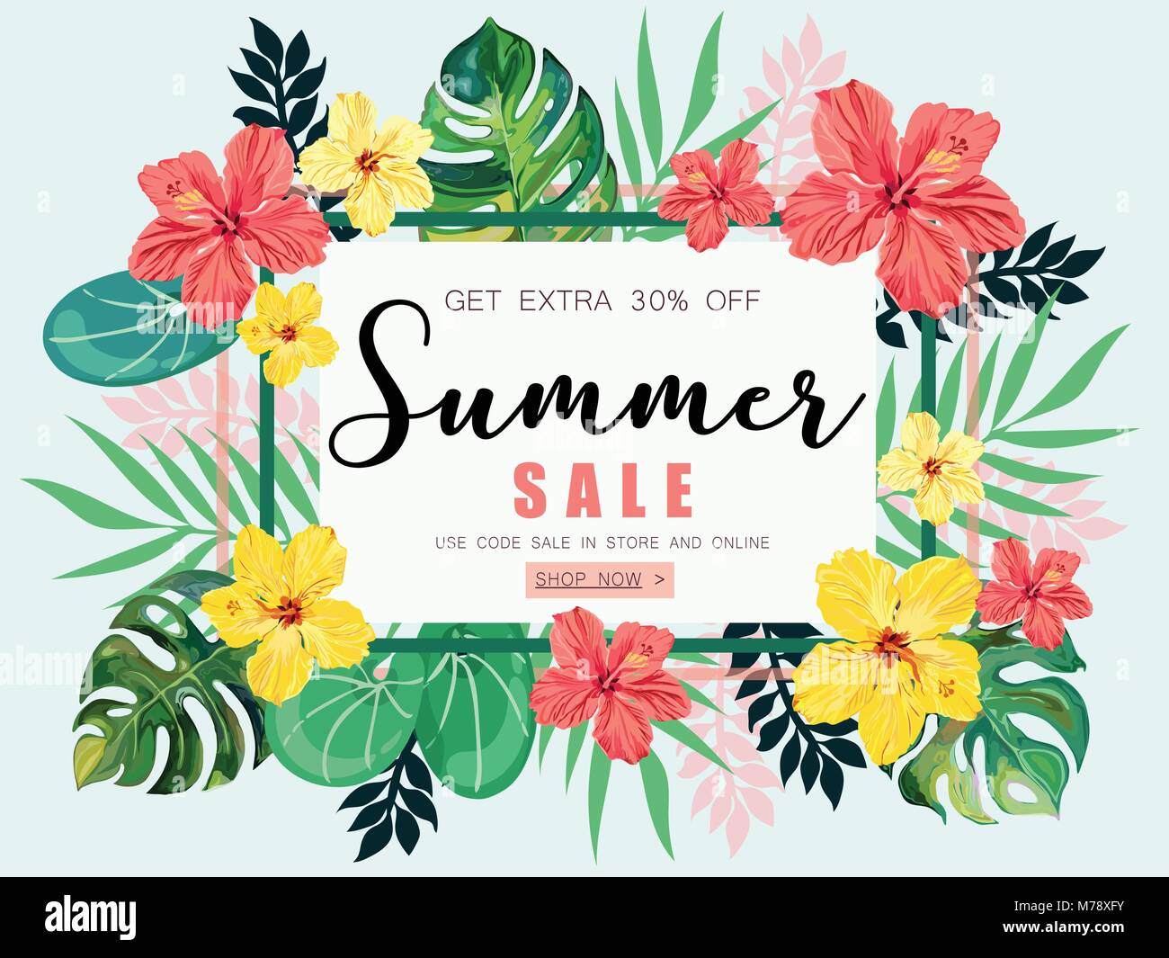 Botanical background design Stock Vector Images - Alamy