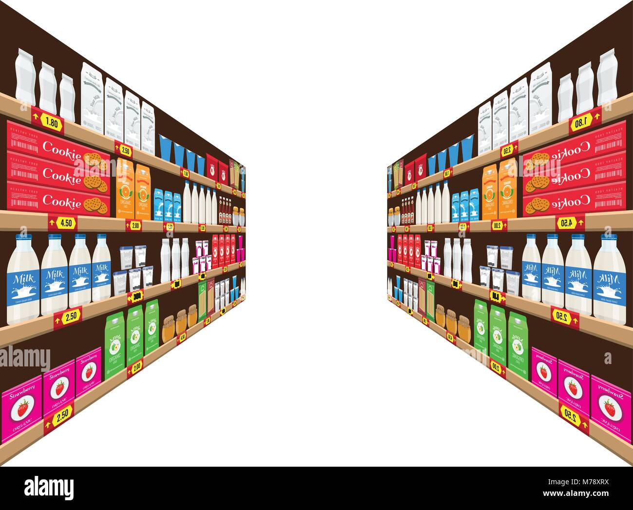 Grocery Store Aisle Clipart