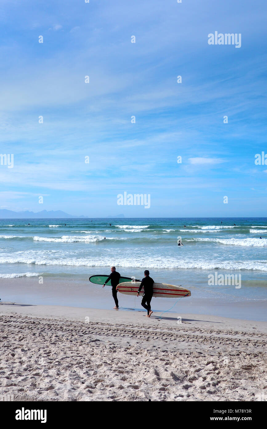 MUIZENBERG BEACH, CAPE TOWN, SOUTH AFRICA - 9 March 2018 : Muizenberg ...