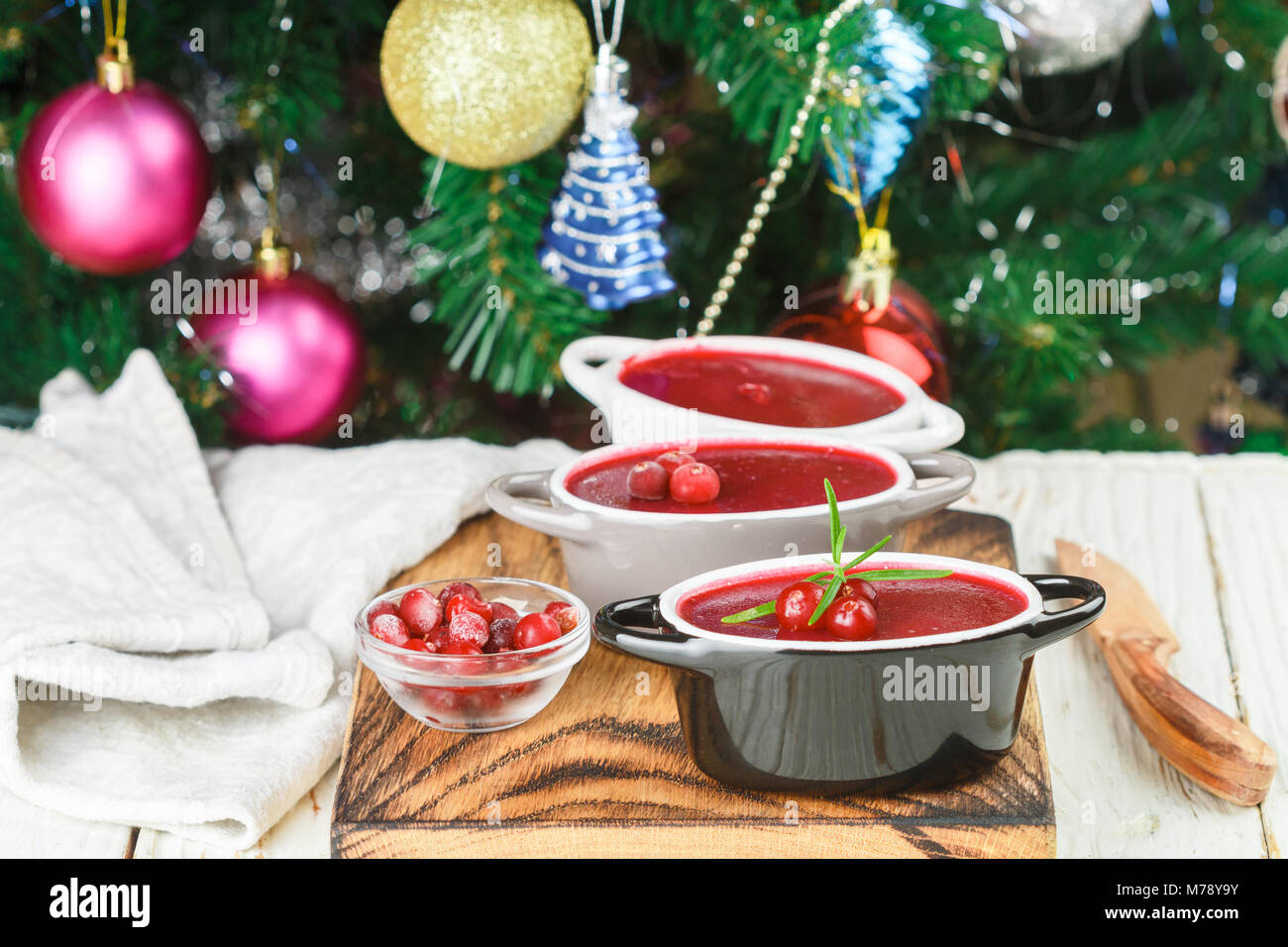 Fresh homemade chicken liver pate (rabbit, goose) with cranberry sauce ...