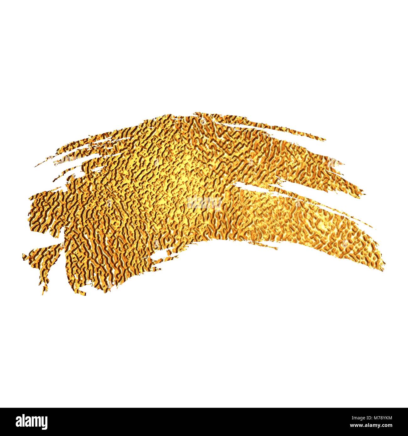 Gold color paint brush stroke Stock Vector Image & Art - Alamy