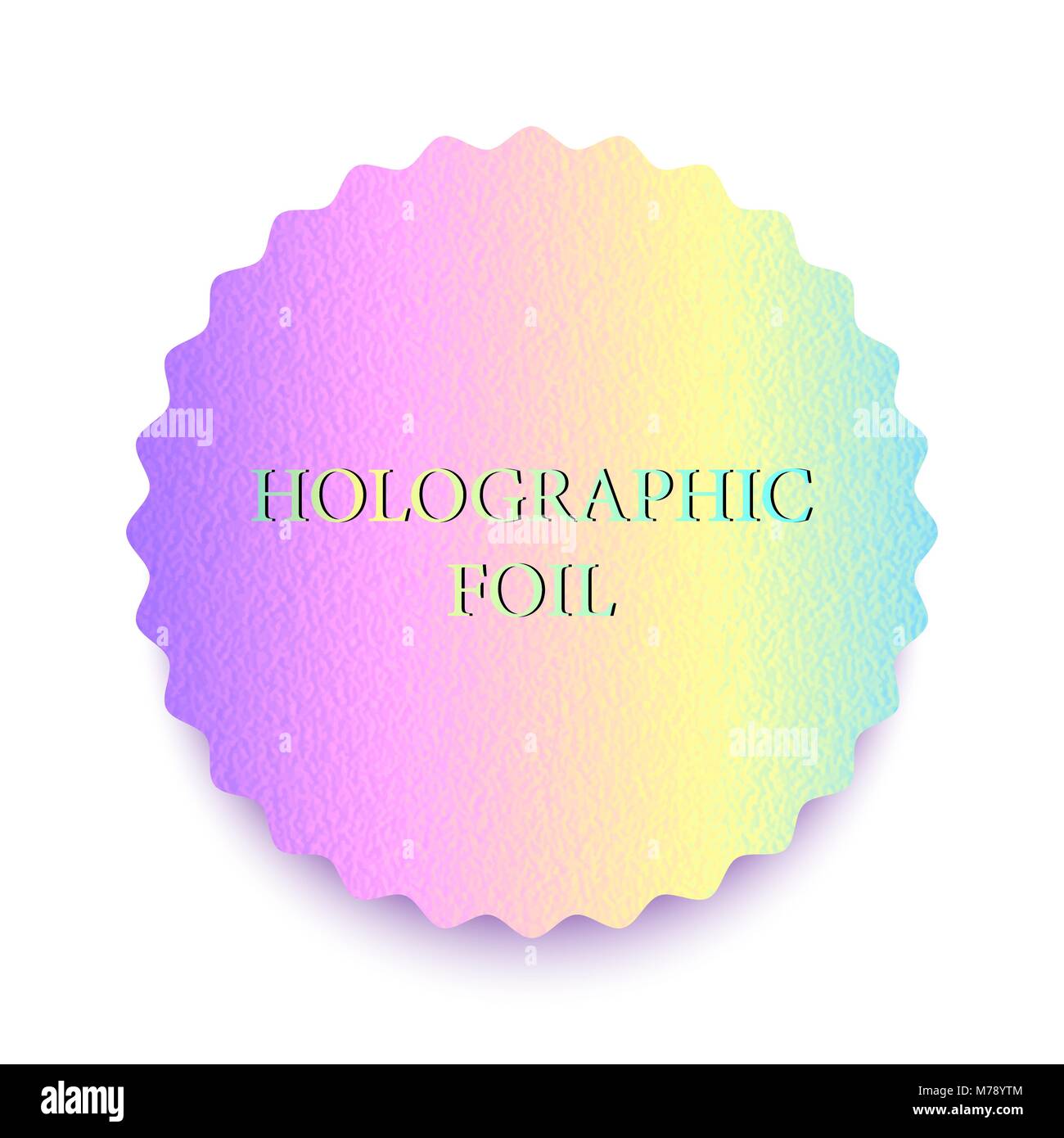 Holographic metal effect Cut Out Stock Images & Pictures - Alamy