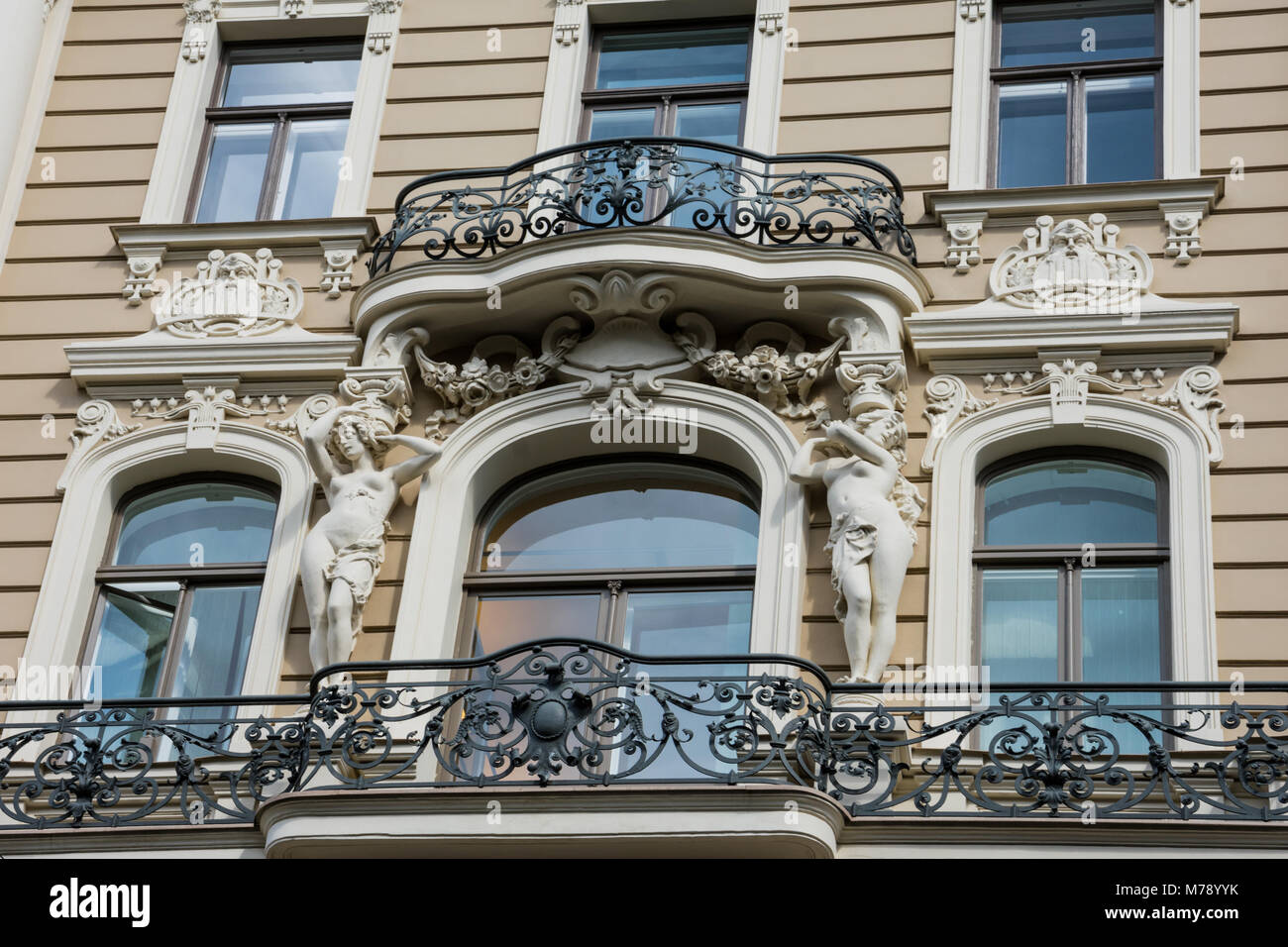 Art Nouveau District (Jugendstil) in Riga, Latvia Stock Photo - Alamy