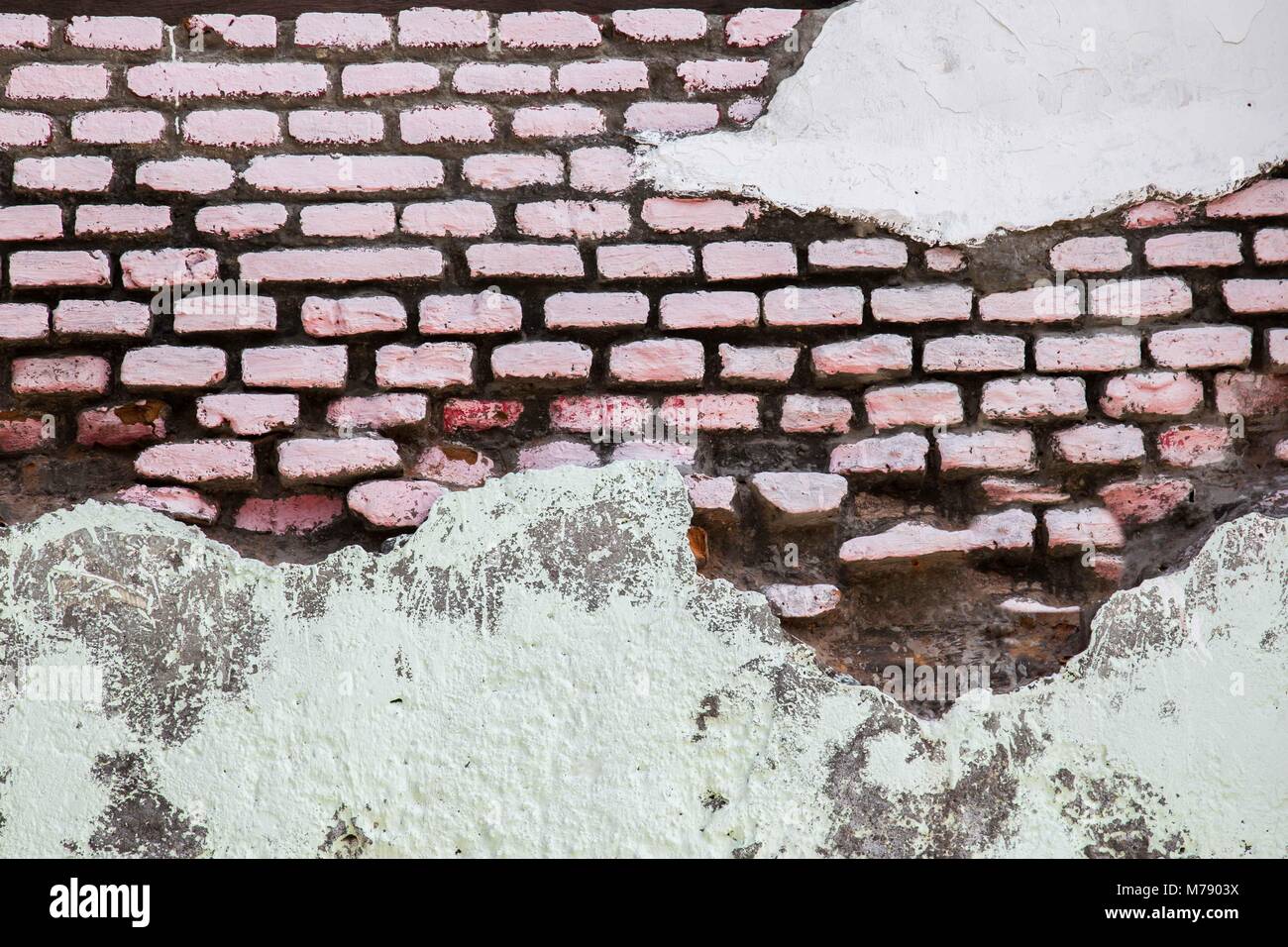 Old wall with brick hi-res stock photography and images - Alamy
