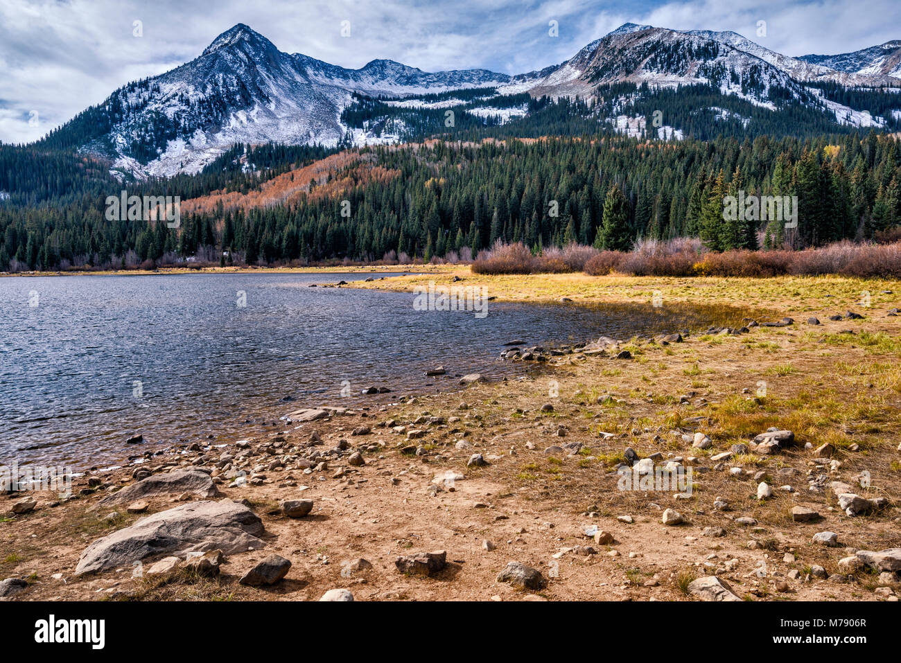 East Beckwith Mountain over Lost Lake Slough, Gunnison National Forest ...