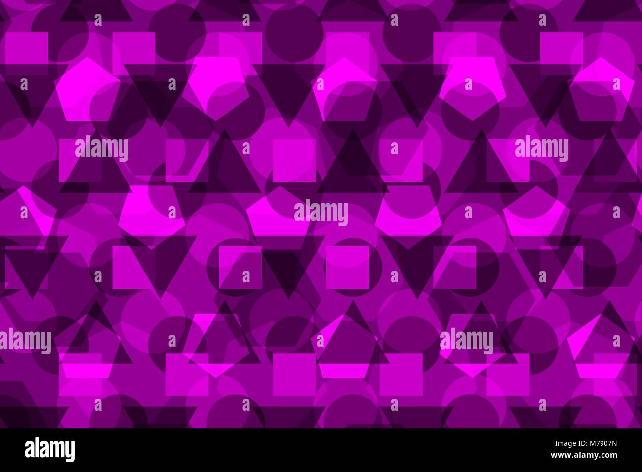 Geometric abstract pattern - purple, Polygons background Stock Vector ...