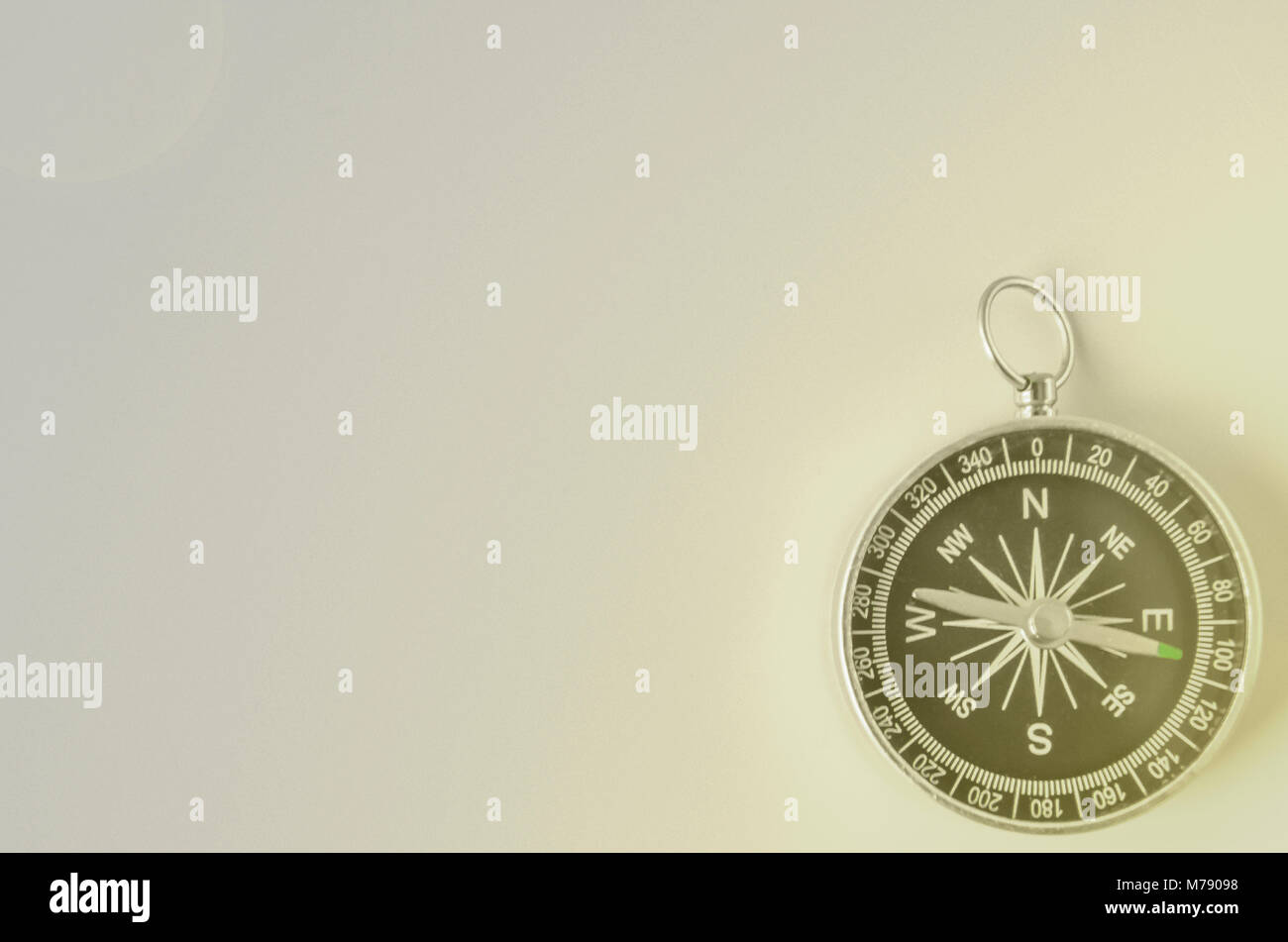 compass on gray background concept - direction motion top view Stock ...