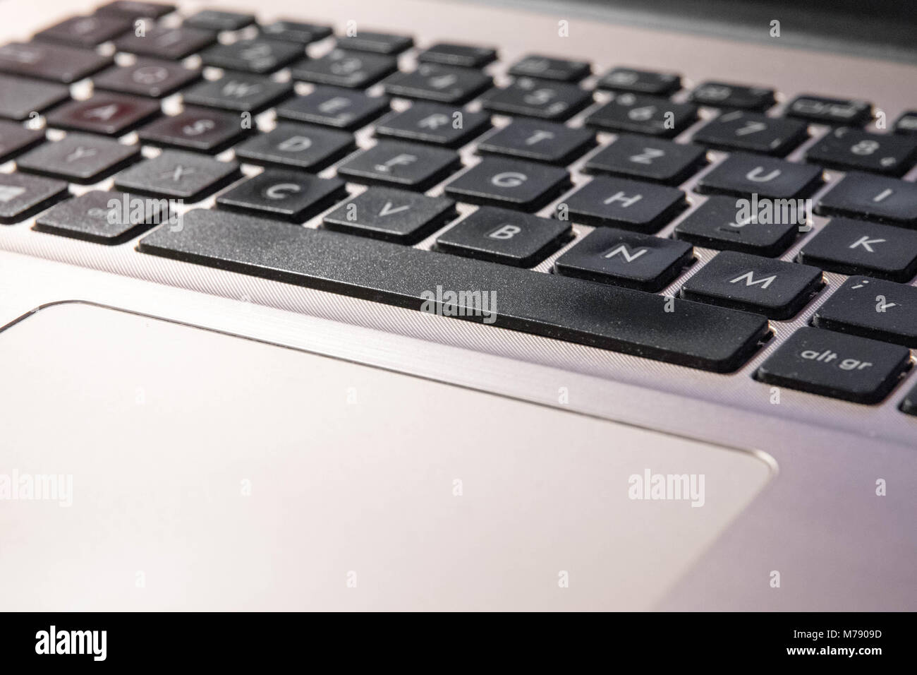 Keyboard Laptop isolated PC Office Stock Photo - Alamy