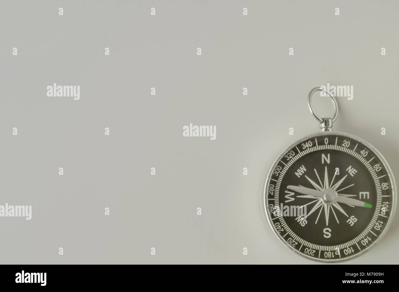 compass on gray background concept - direction motion top view Stock ...
