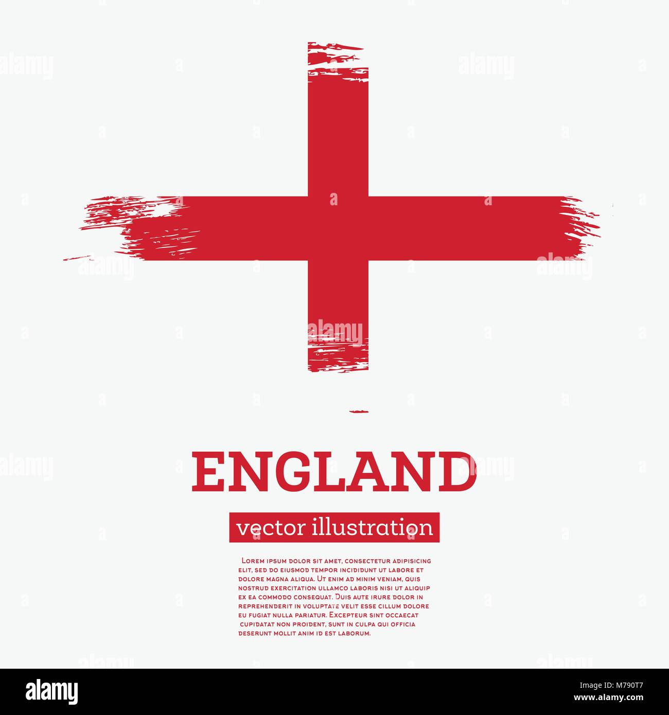 England brush stroke hi-res stock photography and images - Alamy