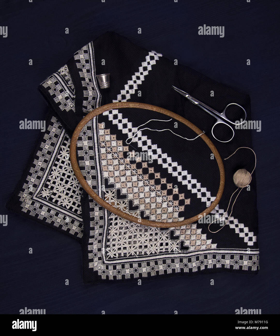 Hardanger embroidery hi-res stock photography and images - Alamy