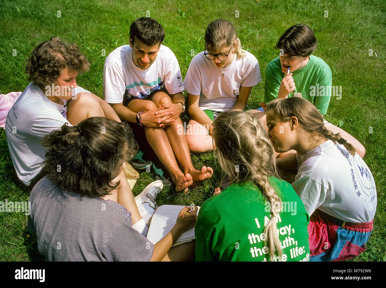 Teen camp counselors hi-res stock photography and images - Alamy