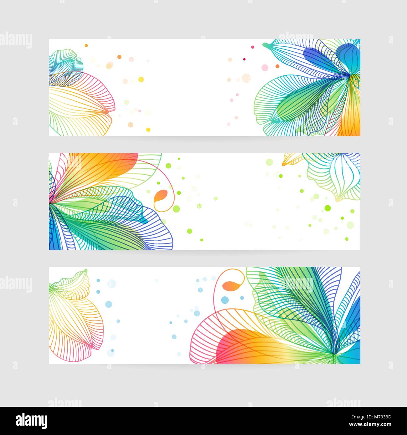 Horizontal design banners Stock Vector Images - Alamy