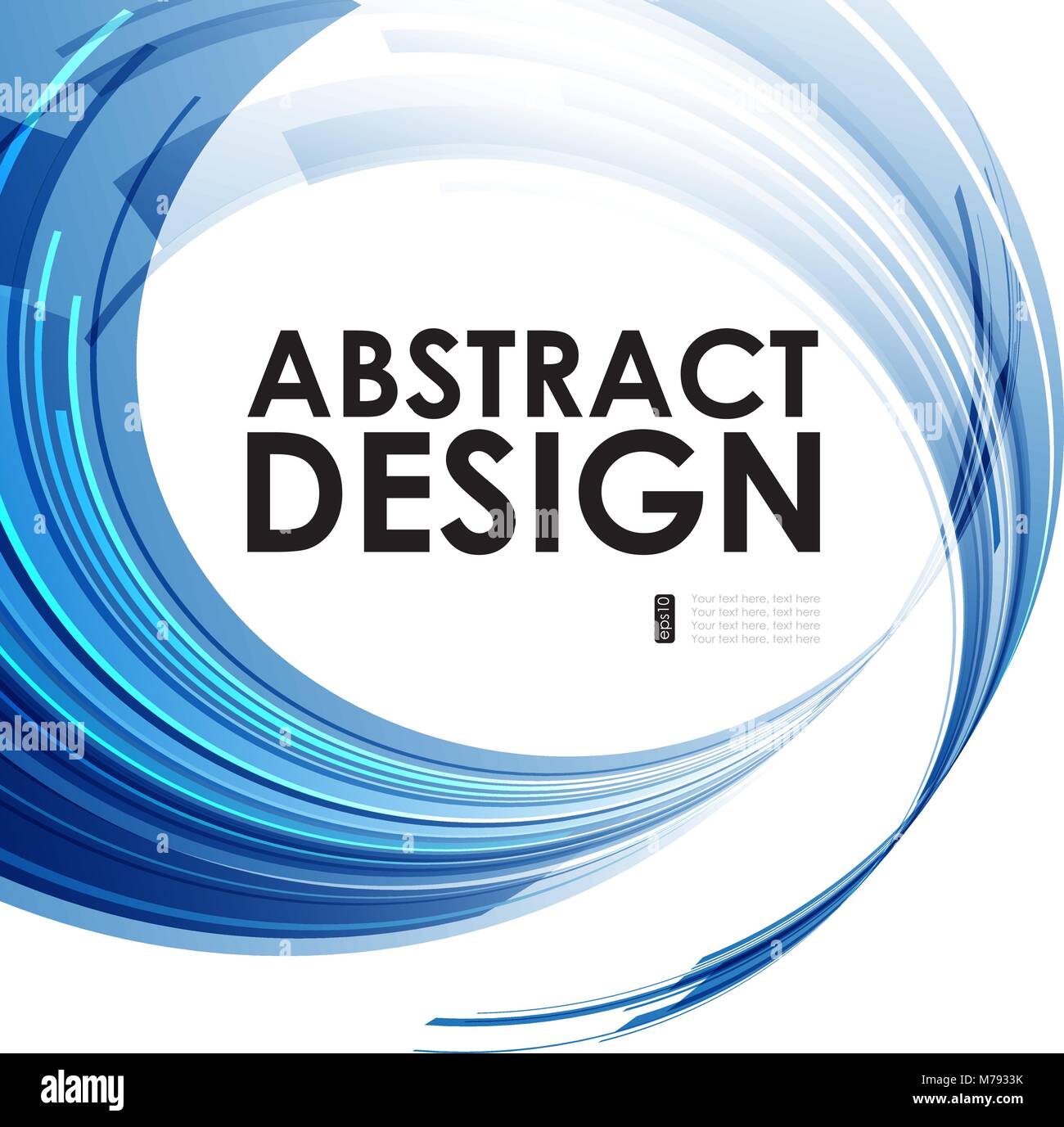 Abstract technology circles blue background, motion composition Stock ...