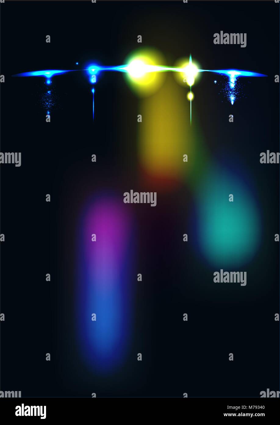 Plane landing night Stock Vector Images - Alamy