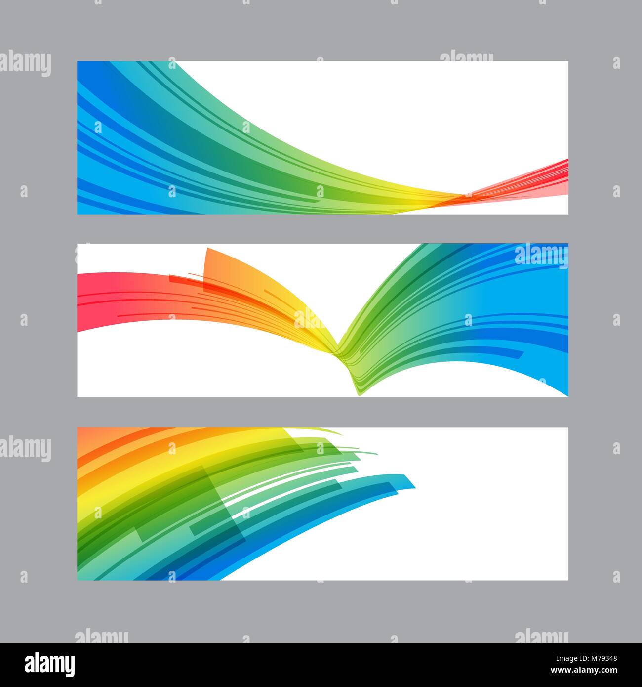 Abstract soft banners set Stock Vector Images - Alamy