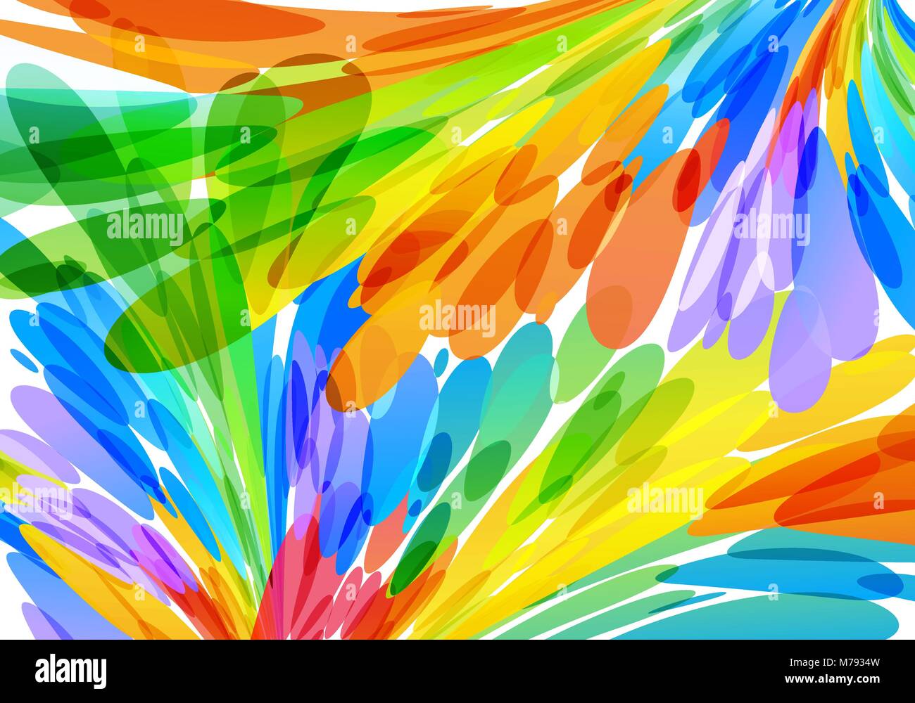 Multicolored background, colorful brush strokes Stock Vector Image ...