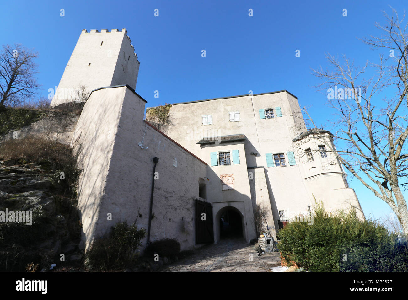 Falkenstein in the Upper Palatinate with the landmark of Falkenstein ...